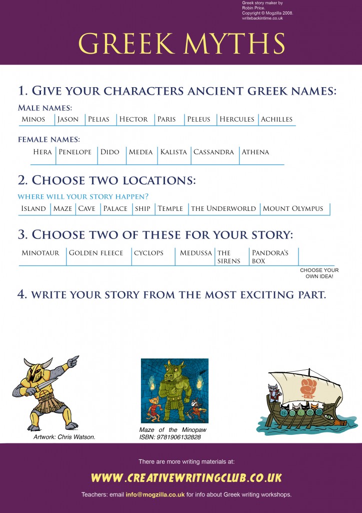 Greek myth writing – Hail Spartapuss!